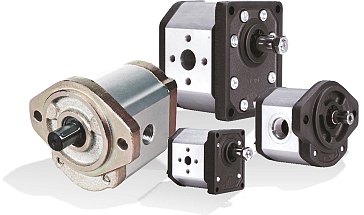 High rotational speed hydraulic gear motors.